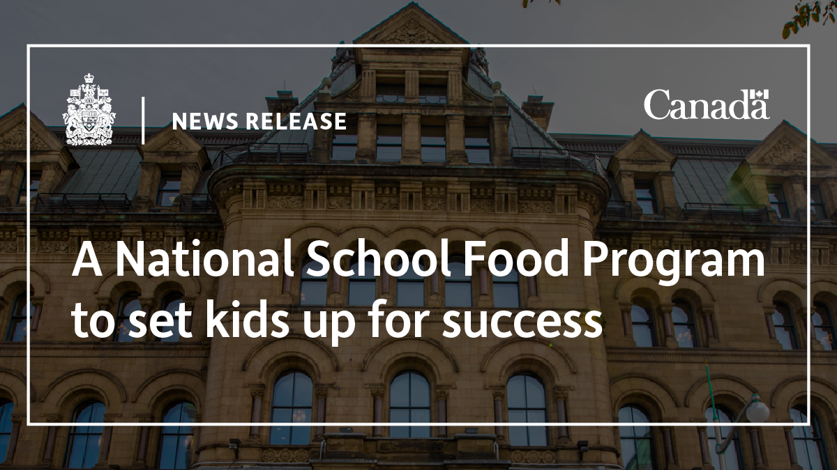 A National School Food Program to set kids up for success | Prime Minister of Canada